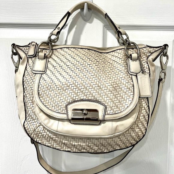 Coach | Bags | Basket Woven Leather Coach Bag | Poshmark